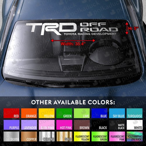 Windshield Banner Vinyl Decal for TRD OFFROAD 4RUNNER TACOMA RAV4 ...