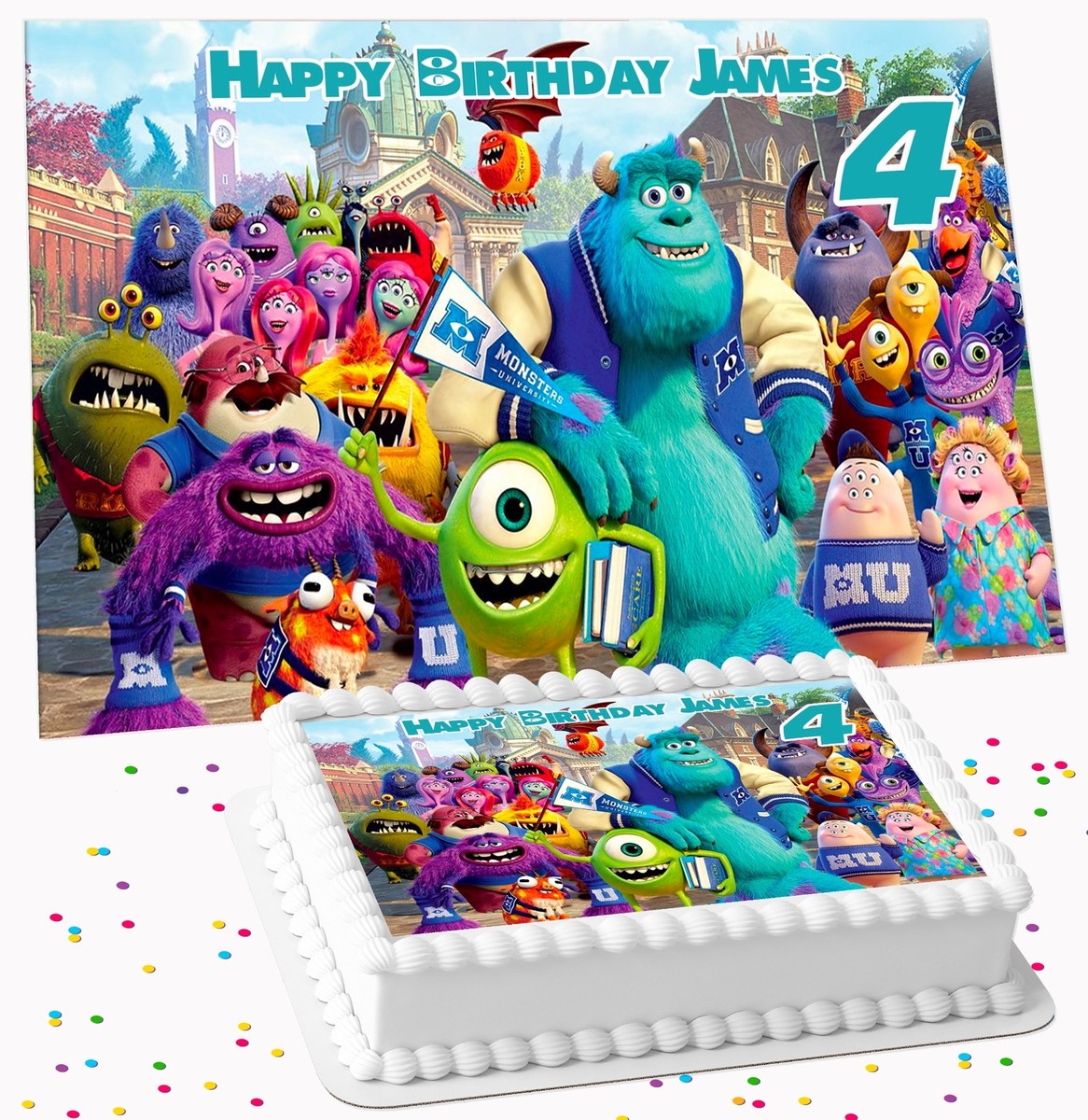 Monsters Inc Birthday Party Cake Girl Monsters Inc Birthday Cake