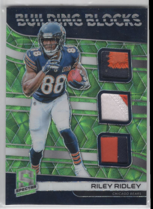 2019 Panini Spectra - Building Blocks Riley Ridley #BB19 Neon Green ...