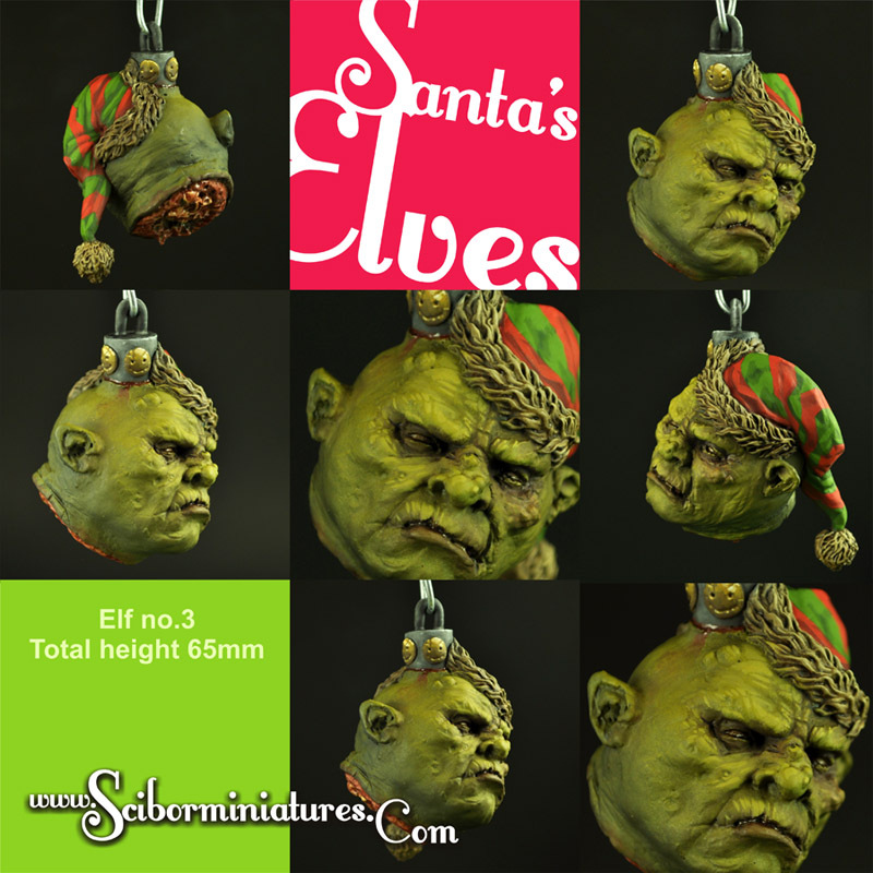 Scibor 28FM0168 Elf #3 Bulb (1) Ornament Christmas Santa's Elves ...