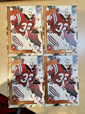 1991 Action Packed Rookies Leonard Russell #10 Rookie RC Cards (4) Free ...