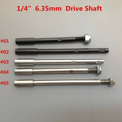 1/4" 6.35mm Drive Shaft 59mm /80mm W/ Screw Thread & Nut For RC Boat ...