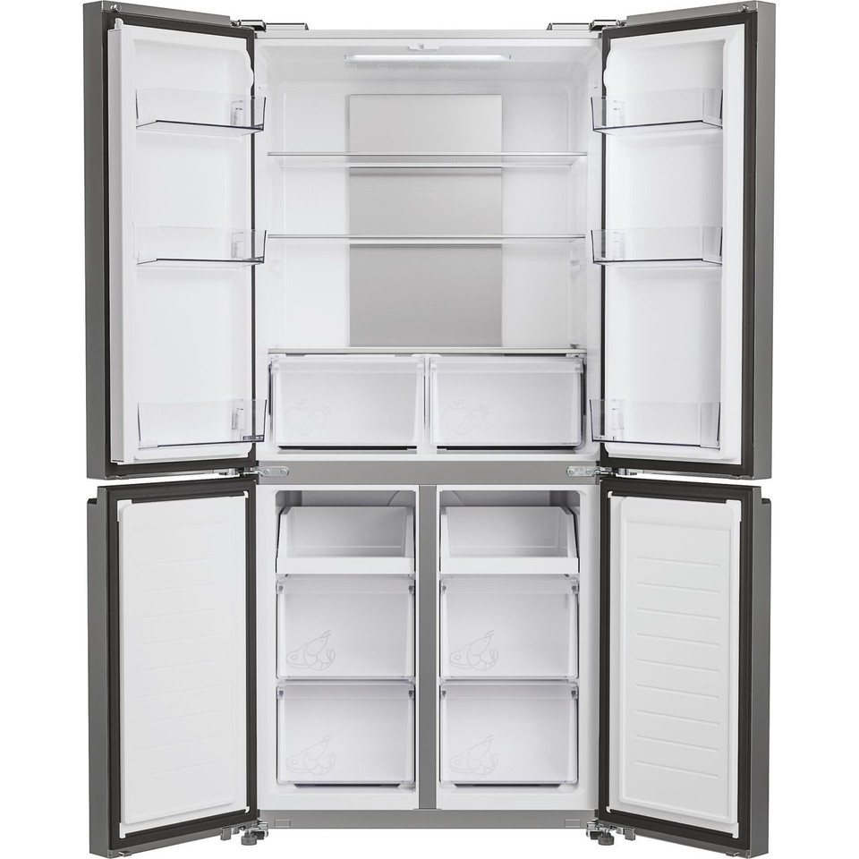 Hoover HHCR3818ENPL 83cm Frost Free American Fridge Freezer Inox E ...