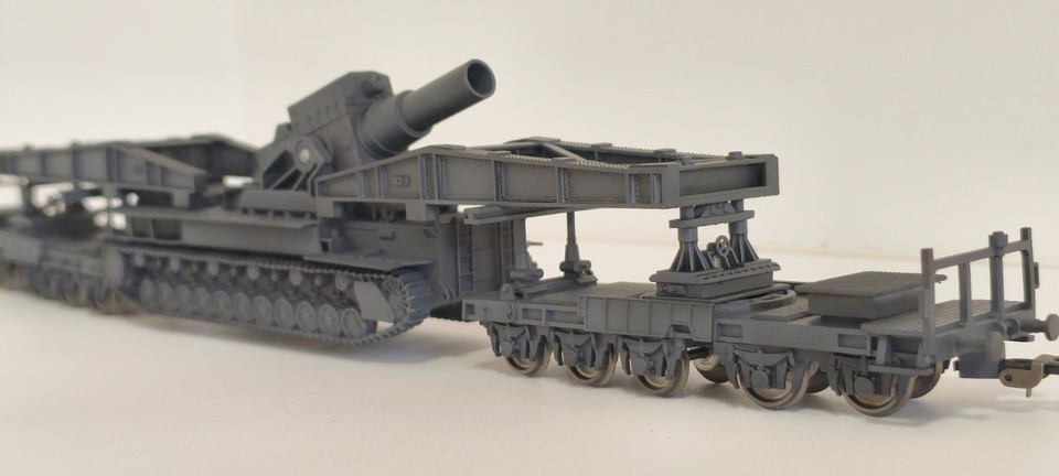 1/87 HO Karl mortar railway transport vehicle Armored Train | eBay