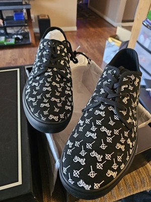 Ghost Lugz Canvas Grucifix Lace Up Shoes Papa Emeritus Size 12 BRAND ...