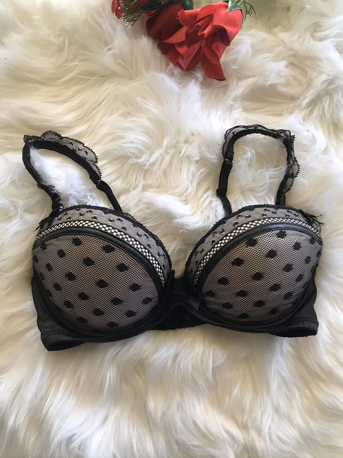 RARE Honey Birdette Hello Dotty Bra 10DD 32DD $4 EXPR… - Gem