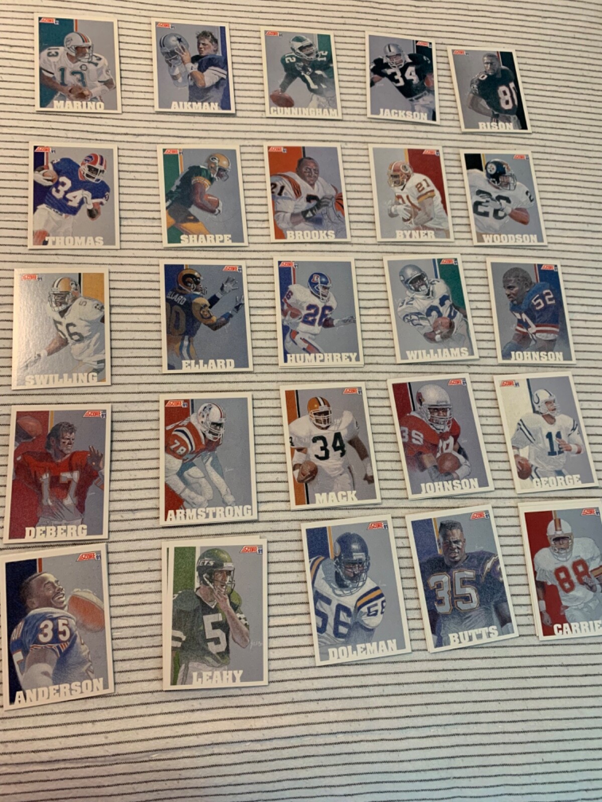 Football card lot Score '91 Team MVPs | eBay