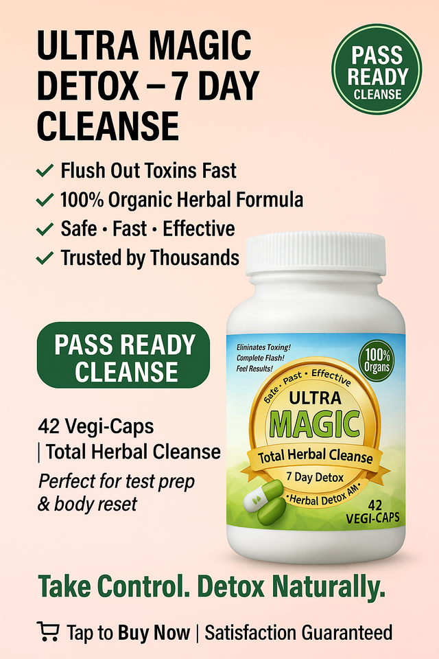 Ultra Magic Detox™ 7-Day Cleanse - Full Body Herbal THC Detox Kit & System Flush | eBay