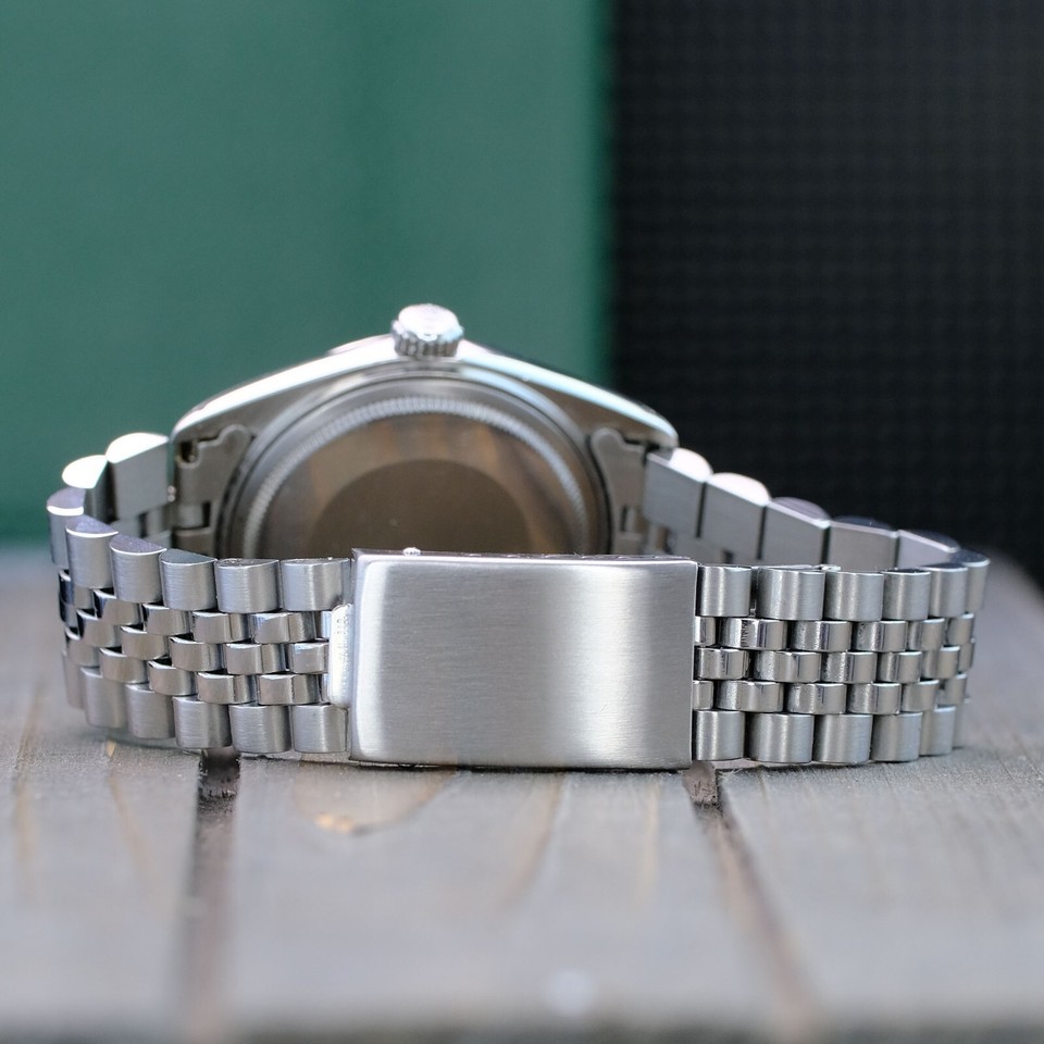 Rolex Datejust Steel Ice Blue Diamond Dial Engine Turned 36mm Unisex ...