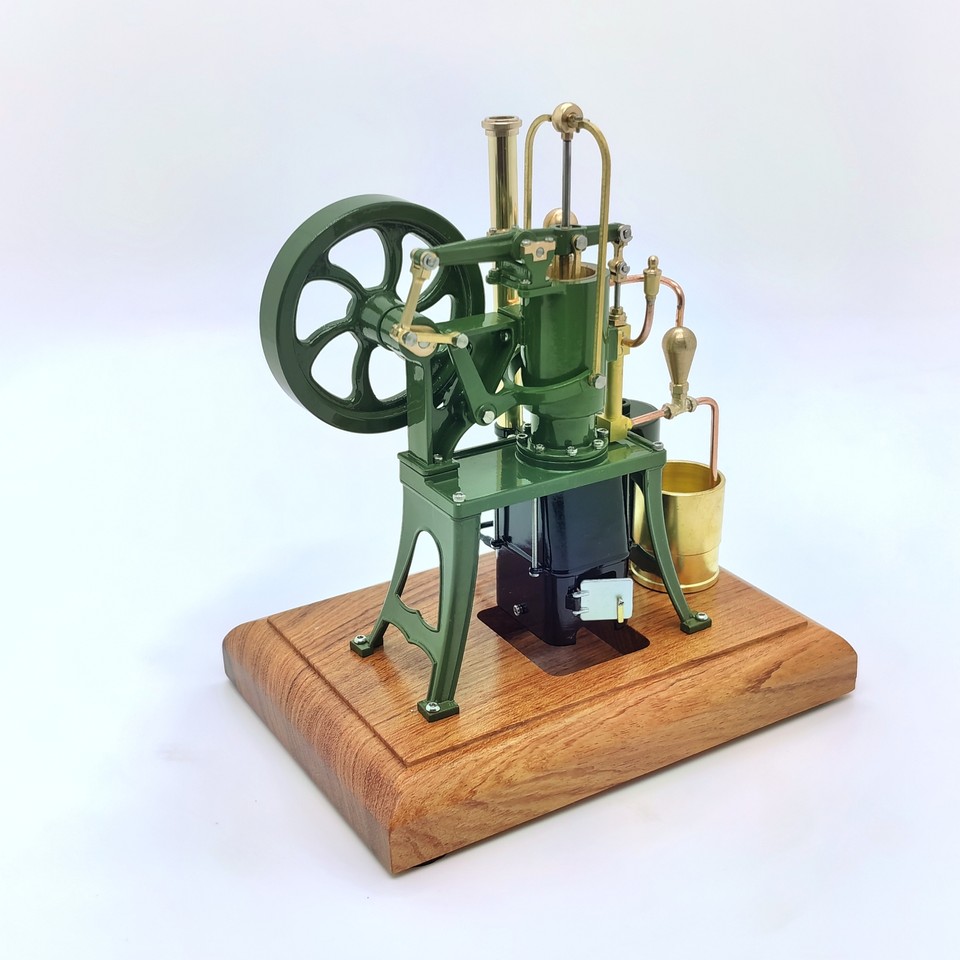 Mini Stirling Engine Green Brass Rider Ericsson Hot Air Pumping Engine ...