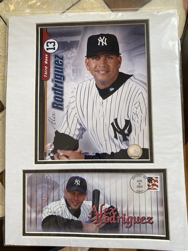 Alex Rodriguez Yankees Great Baseball MLB Matted Picture Print Wall Art ...