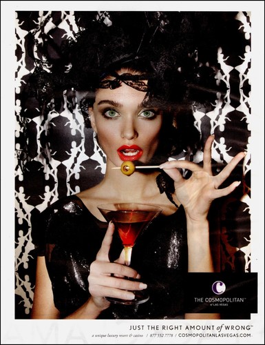 2012 Casino ad COSMOPOLITAN of Las Vegas The Right amount of Wrong Sexy ...