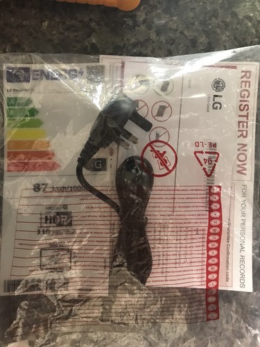 Genuine LG TV Figure 8 Mains Power Cable Lead 55UP7000PUA 50UP7000PUA ...