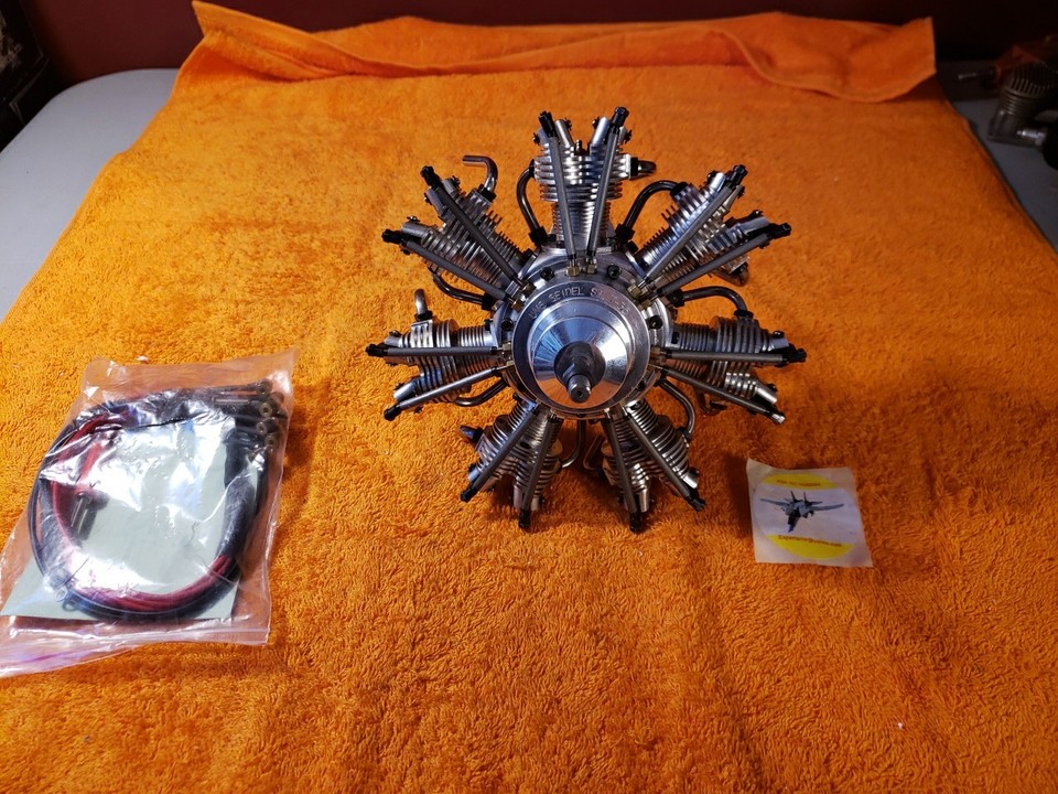 UMS Seidel Engine - Seidel ST. 7-35 - 7 Cylinder RC Glow Radial Motot ...