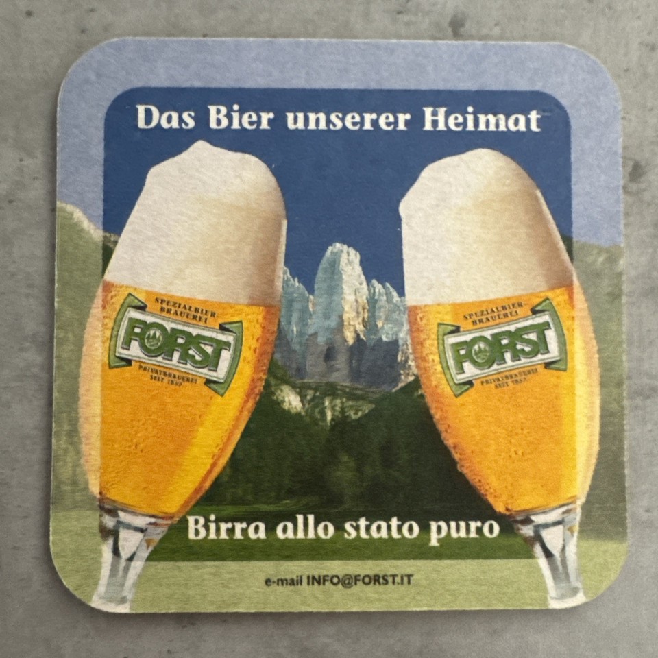 Bierdeckel Coaster Forst Spezialbier Brauerei 1857 #1037# Italien ...