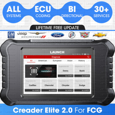 Launch Creader Elite 2.0 for Ford/GM/Chevy Series AllSystem Diagnostic ...