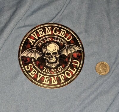 Avenged Sevenfold promo sticker decal bumper promotional album music ...