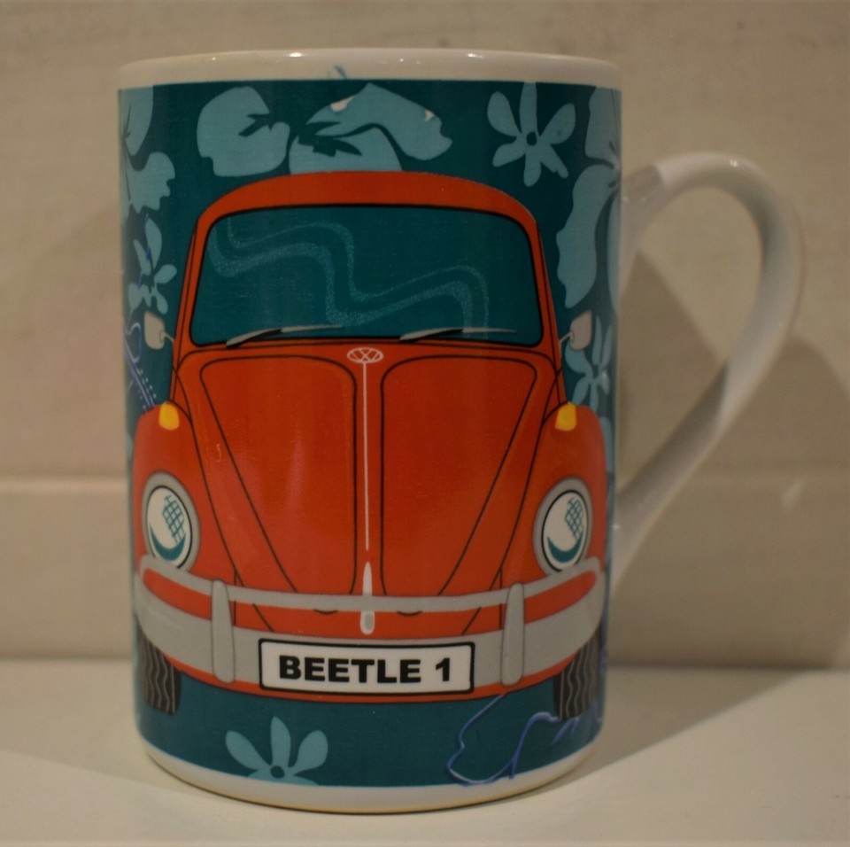 Ceramic Red VW Beetle Mug Gift By Elgate | eBay