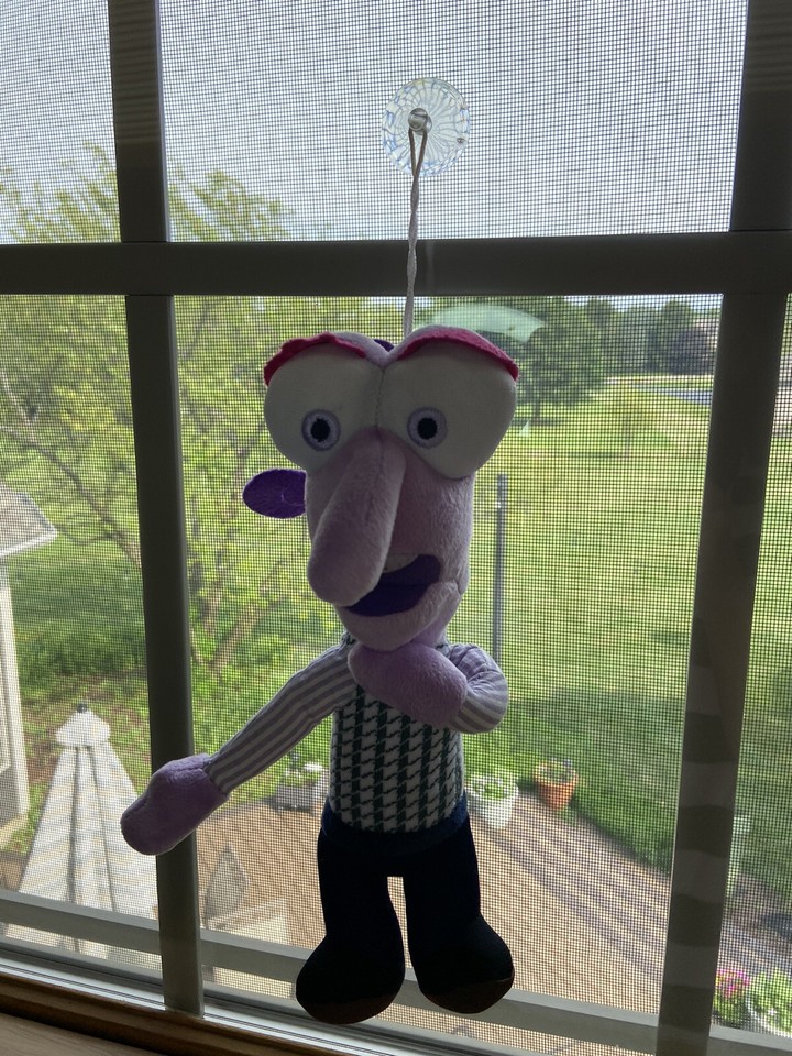 Disney Pixar - Inside Out - Fear - 10" Plush Window Cling Character Toy ...