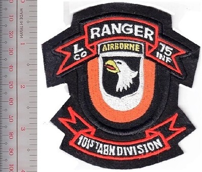Ranger US Army Vietnam 101st Airborne Division L Company 75th Infantry ...