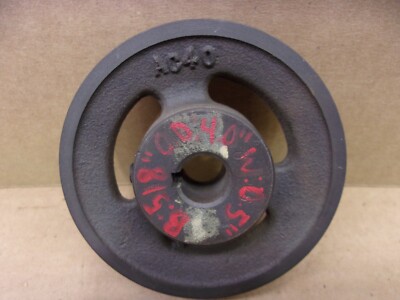 Cast Iron AC40 V-Pulley; 4.0" OD, 5/8" Bore. | eBay