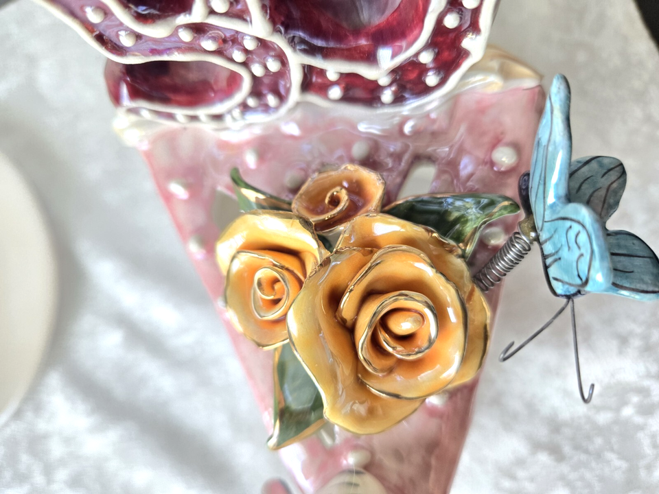 Blue Sky Clayworks 50th Birthday Cake Slice Tealight Heather Goldminc 2001 | eBay