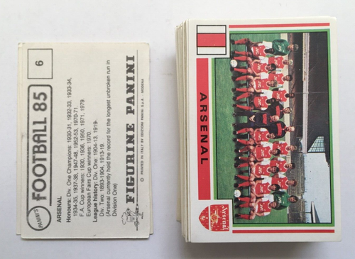 Panini Football 85 Stickers - Complete Your Collection (£1 Per Sticker ...