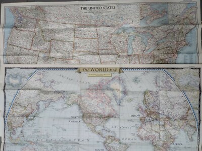 World Maps - National Geographic Maps Lot