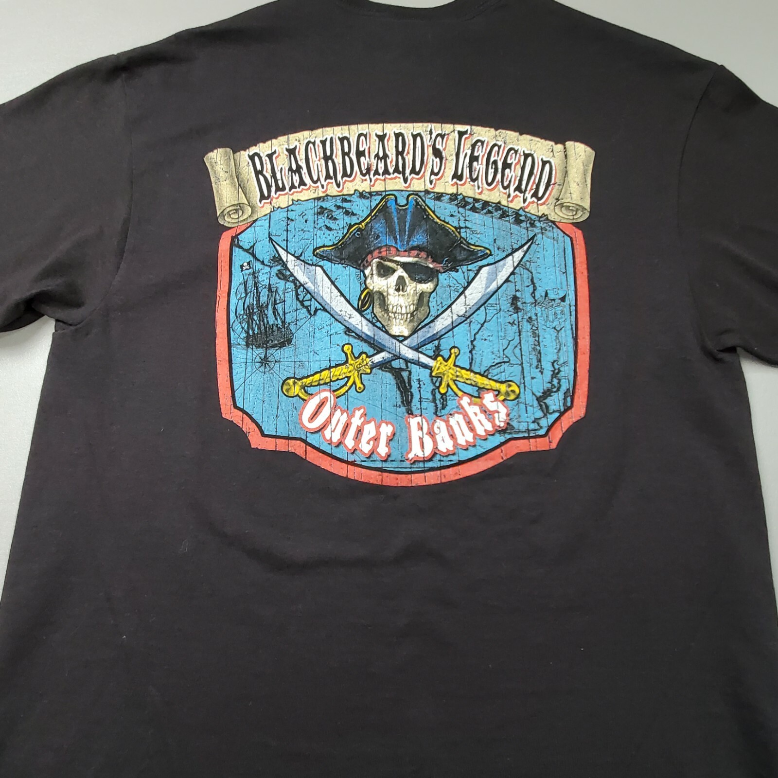 NEW Super Wings Men's OBX Outer Banks Blackbeard's Legend Graphic T ...