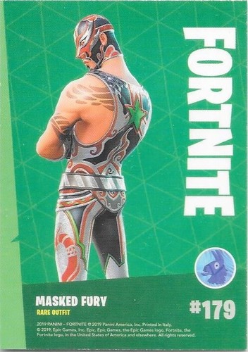 Carte - Fortnite - Common - Masked Fury - N°179 - 2019 | eBay