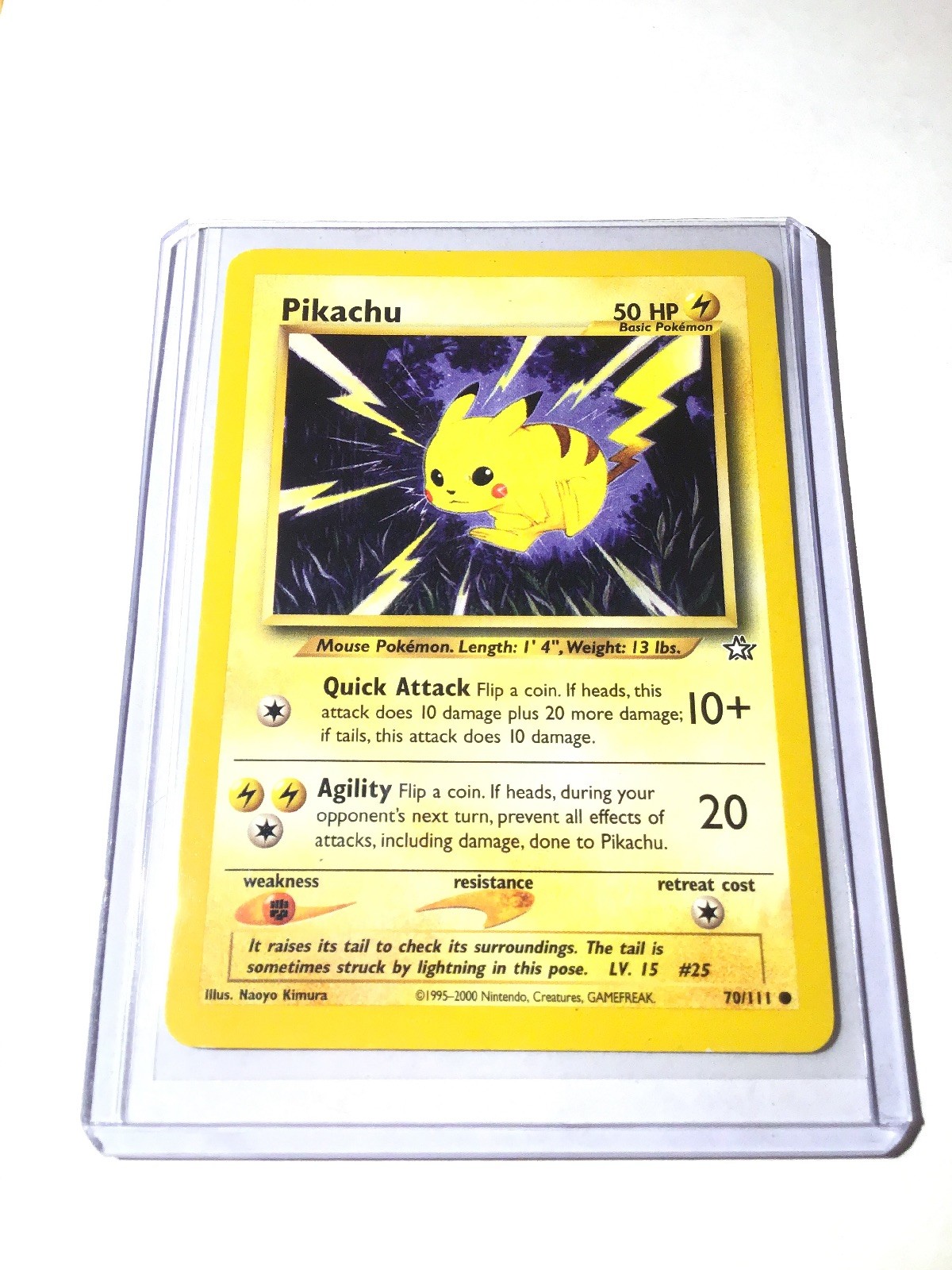 PIKACHU - Neo Genesis Set - 70/111 - Common - Pokemon Card - Unlimited ...
