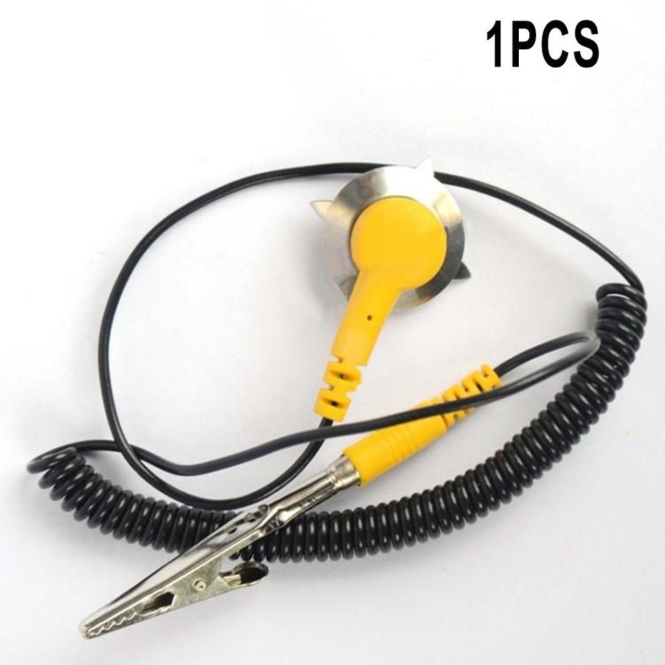 Anti-Static Grounding Wire ESD Ground Wire Wrist-Strap PVC-Rubber Wire ...