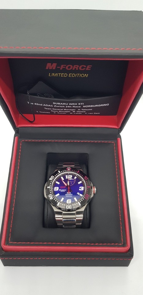 ORIENT X STI SUBARU M-FORCE Limited Edition SEL07003D Automatic Made in ...