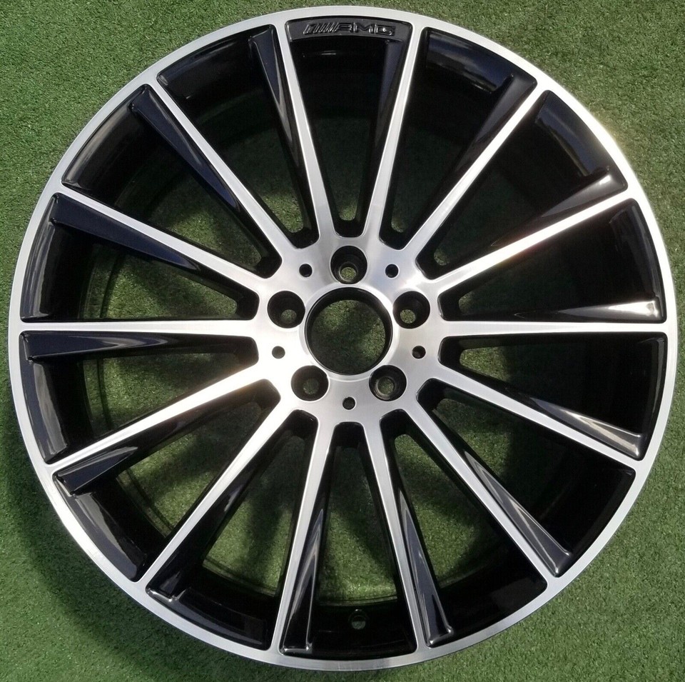 Factory Mercedes Benz S560 Wheel S550 OEM 20 Black Front AMG 2224010400 ...
