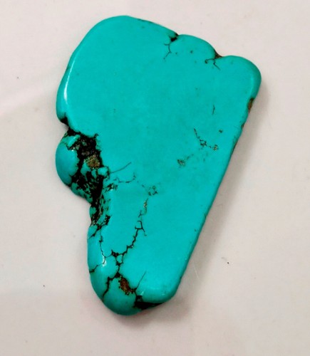 111 Cts Natural Turquoise Uncut Blue Polished Slab Rough Loose Gemstone ...