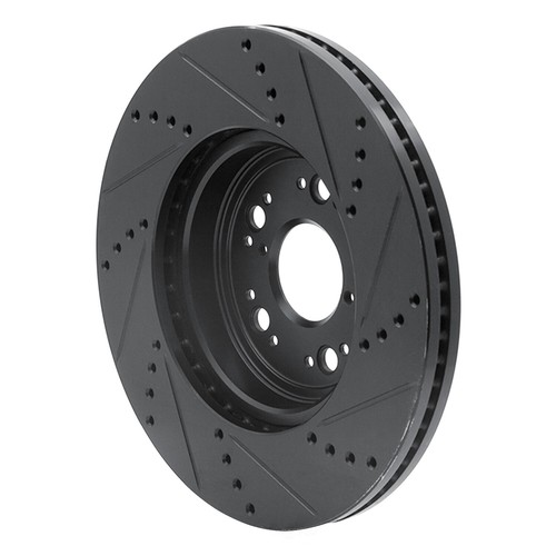Disc Brake Rotor-Brake Rotor - Drilled And Slotted - Black fits 1995 ...