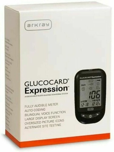 Arkray Glucocard Expression Diabetic test strips 200ct w/Meter ...