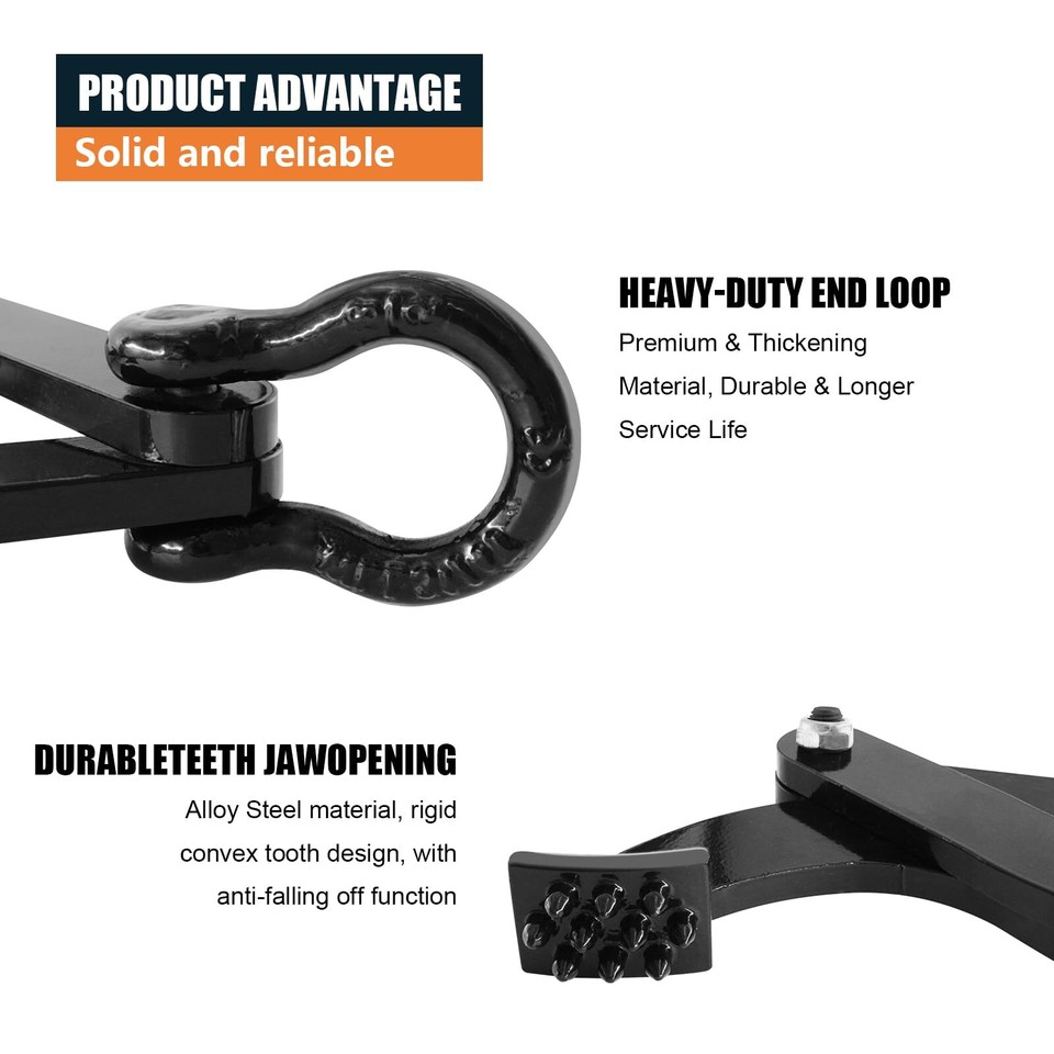 Pallet Puller Clamp 8800lbs 4 Ton Tree Puller Tool, Stump Puller ...