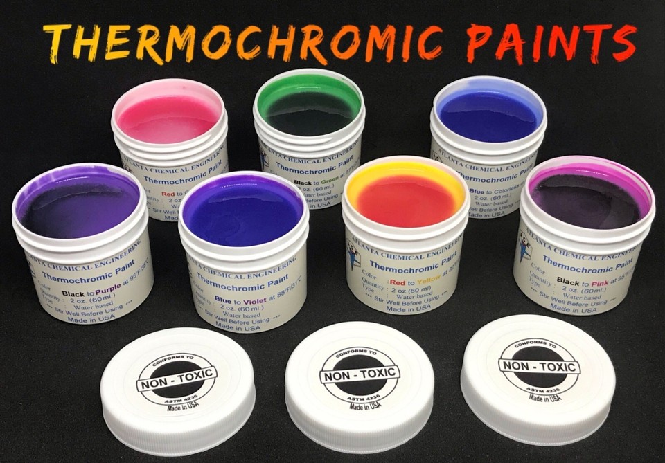 Color Changing Thermochromic Paint Temperature Activated Heat Sensitive ...