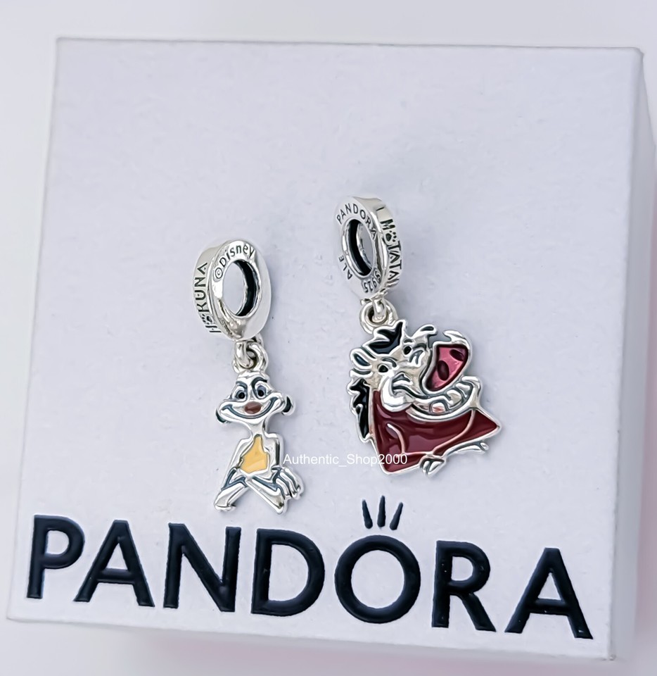 New 100% PANDORA Disney The Lion King Timon & Pumbaa Splittable Charm ...