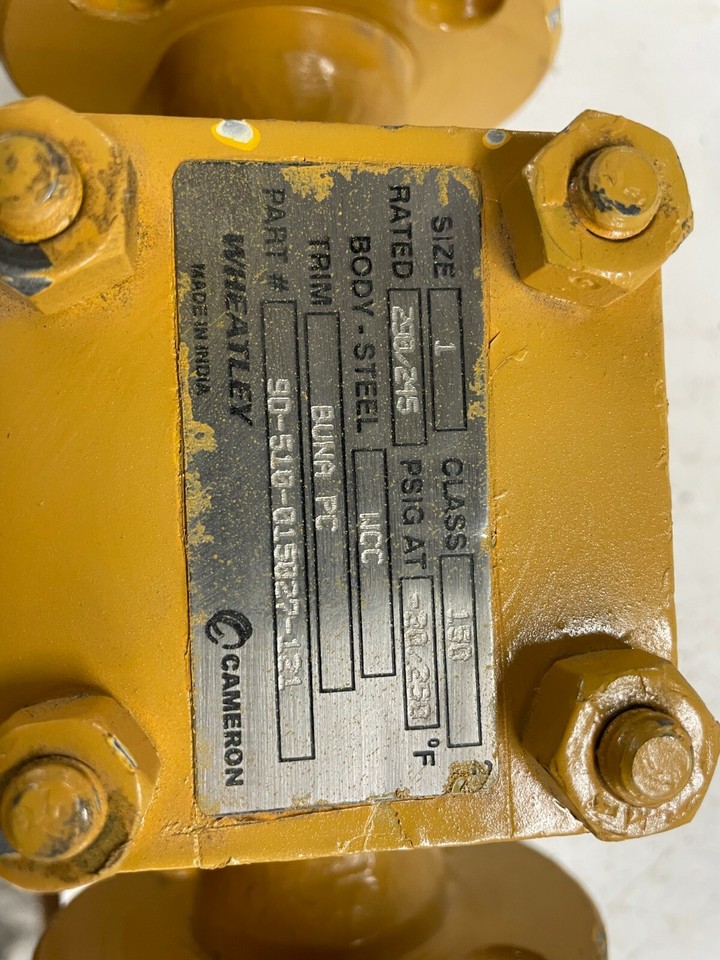 CAMERON WHEATLEY 510 Series Swing Check Valve 1" 150 RF Flanged Full ...