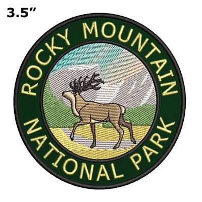 ROCKY MOUNTAIN Patch Embroidered Iron-on Applique Travel Souvenir ...
