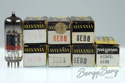 7 Vintage Sylvania 6EB8/6GN8 Noval Triode Pentode Receiving Audio ...