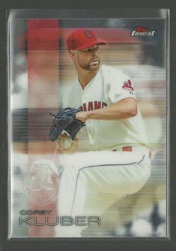 2016 Topps Finest Corey Kluber Card # 15 Indians Texas Rangers Baseball ...