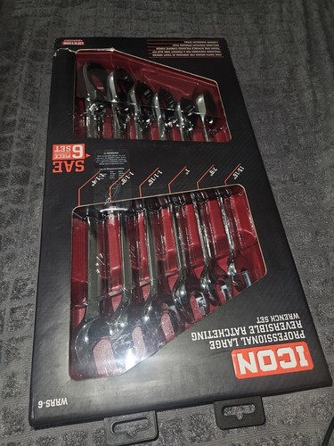 Icon WRRM-6 Professional Large Reversible Ratcheting Wrench Set | eBay