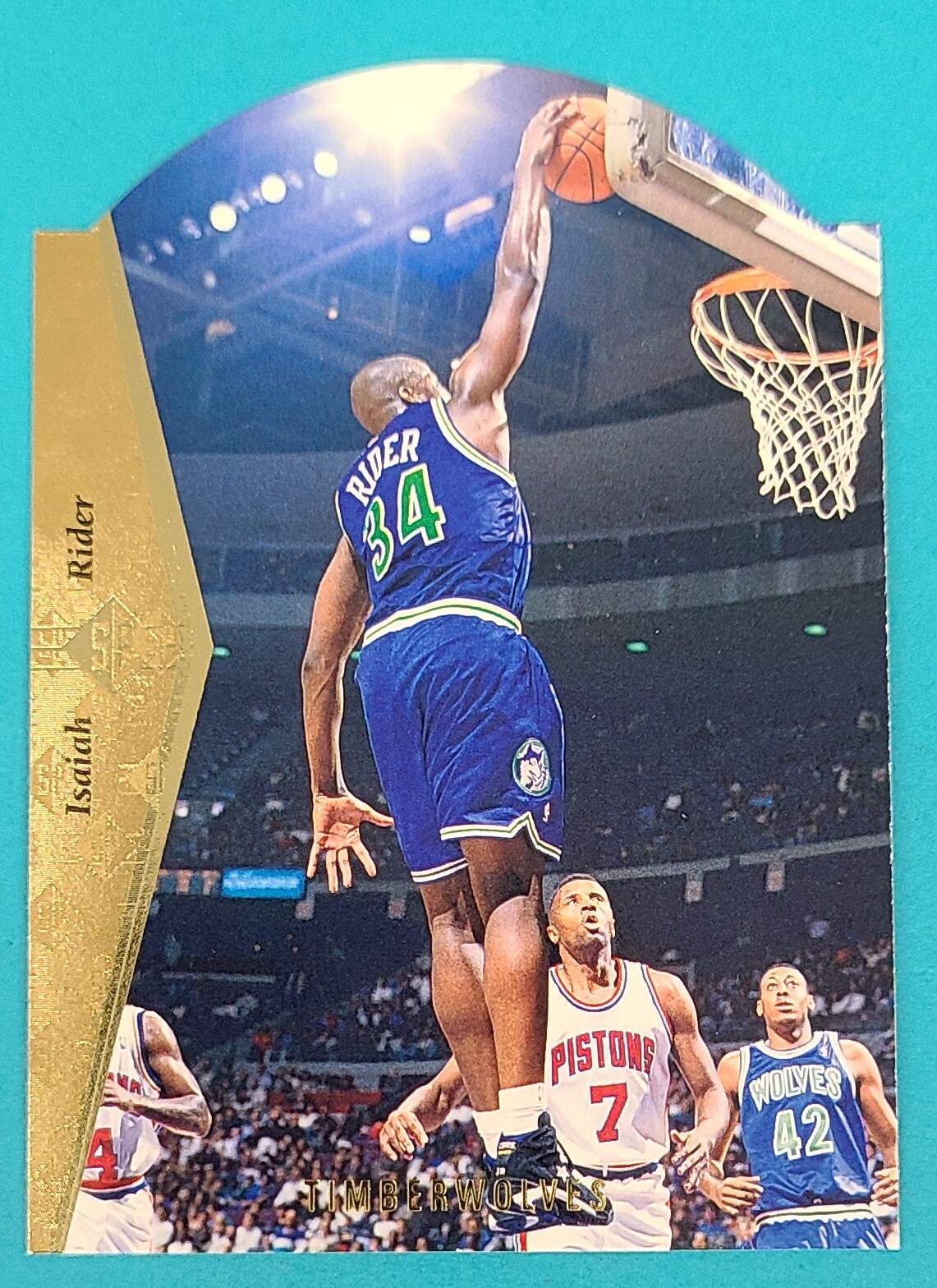 1994-95 SP Die Cut #D106 Isaiah Rider Minnesota Timberwolves BASKETBALL ...