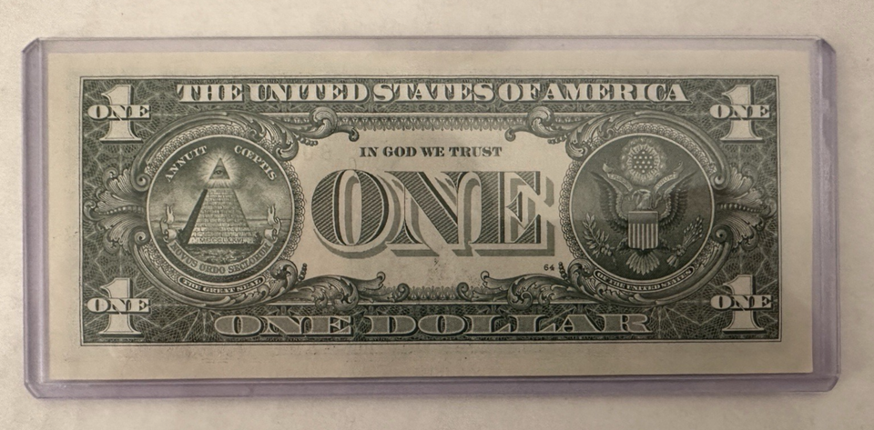 3 Digit Low Serial Number Trinary Fancy One Dollar Bill B00000228E ...