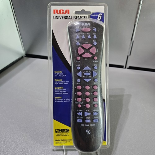 NEW RCA Universal Remote Control D771 6-Device TV SAT DVD AUX1 AUX2 VCR ...