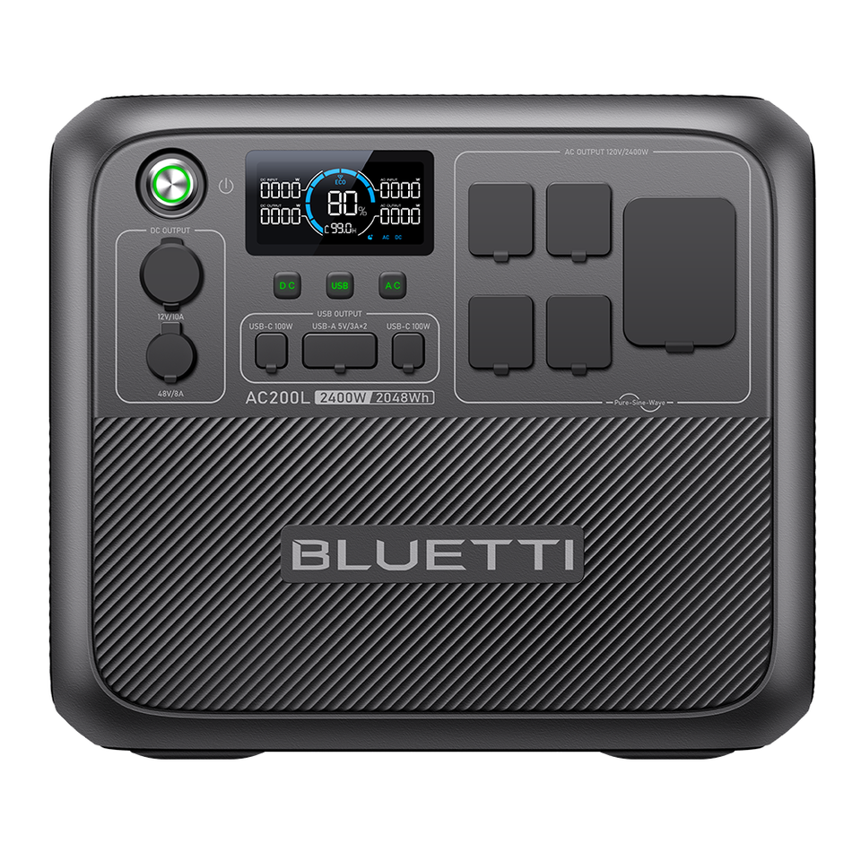 BLUETTI AC200L 2048Wh Portable Power Station Generator for Home Back-up ...