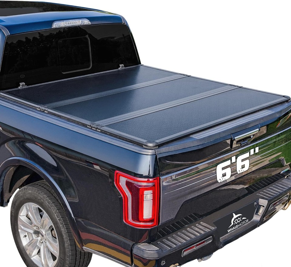 6.5FT FRP Hard Tri-Fold Tonneau Cover Truck Bed for 2015-2026 Ford F150 ...